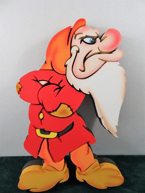 DISNEY SNOW WHITE Seven Dwarfs Grumpy Italy Wall Hanging Imicolotti New ...