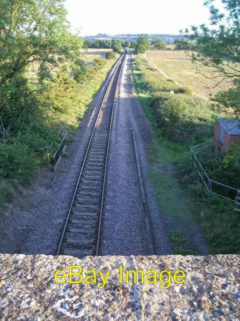 PHOTO 6X4 RAILWAY bridges Ebrington Looking South along the railway ...