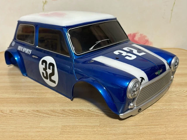 1/8 TAMIYA ROVER Mini Cooper Metallic Blue Race Car Radio Control Body ...