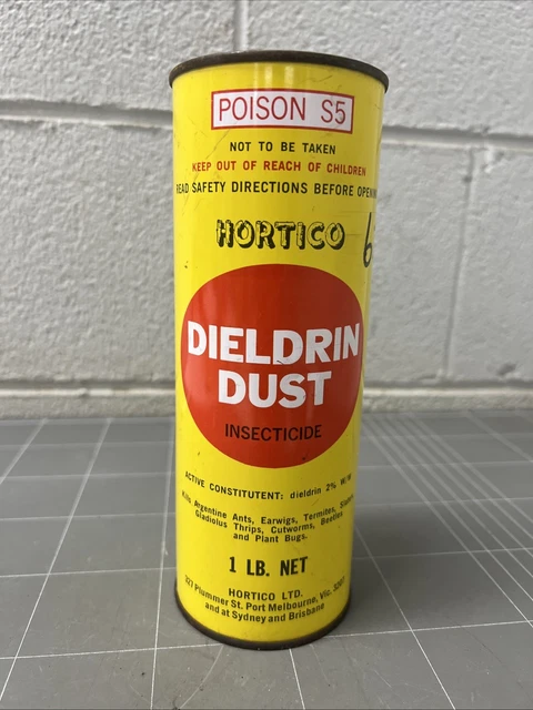 VINTAGE TIN ADVERTISEMENT Insecticide Dust Hortico Mancave Retro $9.99 ...