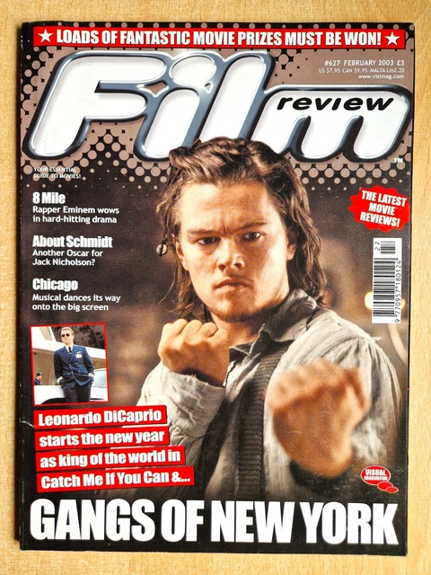 FILM REVIEW MAGAZINE Feb 2003 Leonardo DiCaprio Jennifer Aniston Goldie ...