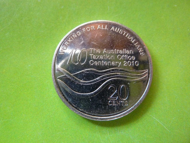 2010 AUSTRALIAN 20C Coin - Australian Taxation Office Centenary 100 $3.15 - PicClick AU