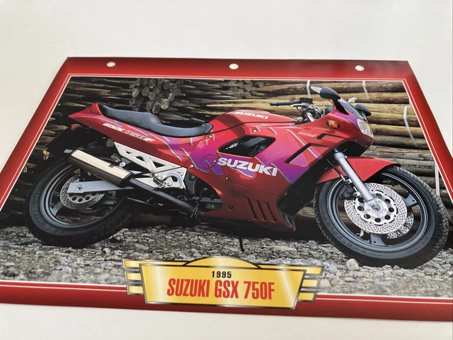 SUZUKI GSX-F 750 GSXF 1998-2002 Fiche Moto #006979 EUR 5,99 - PicClick FR