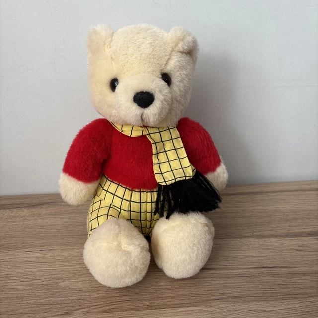 RUPERT THE BEAR 22cms Plush Vintage Soft Toy By Grove International VGC ...