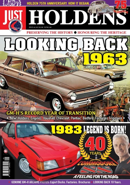 JUST HOLDENS MAGAZINE #42 [ OFFICIAL] 1948, 1963 & 1983 Anniversaries ...