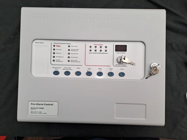KENTEC 4 ZONE Alarmsense Conventional Fire Alarm Panel Used But Has No ...