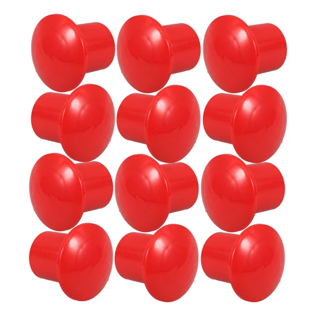 12 PCS RED Rebar Caps Rebar Cap Covers Plastic End Mushroom Caps Rebar ...