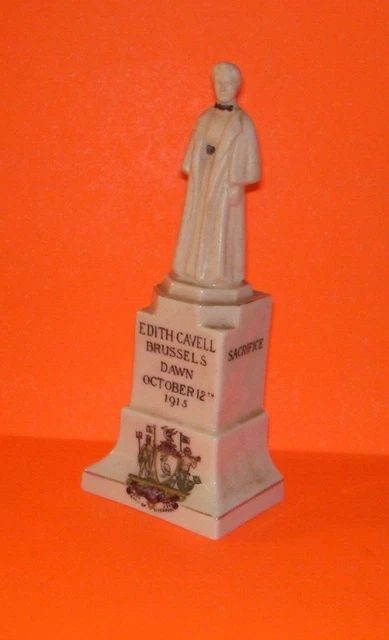 CARLTON CRESTED CHINA WW1 Edith Cavell Memorial City of Liverpool Crest ...