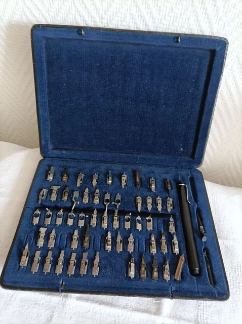 ANCIENNE BOITE AVEC Porte Plume Et Plumes Pelikan Graphos, Germany EUR ...