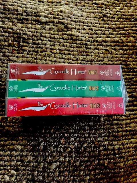 STEVE IRWIN’S THE Crocodile Hunter VHS Video Collection Volume 1, 2 & 3 ...