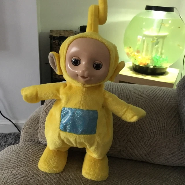 TOMY VINTAGE TELETUBBIES Talking Yellow Laa Laa Plush Stuffed Teletubby ...