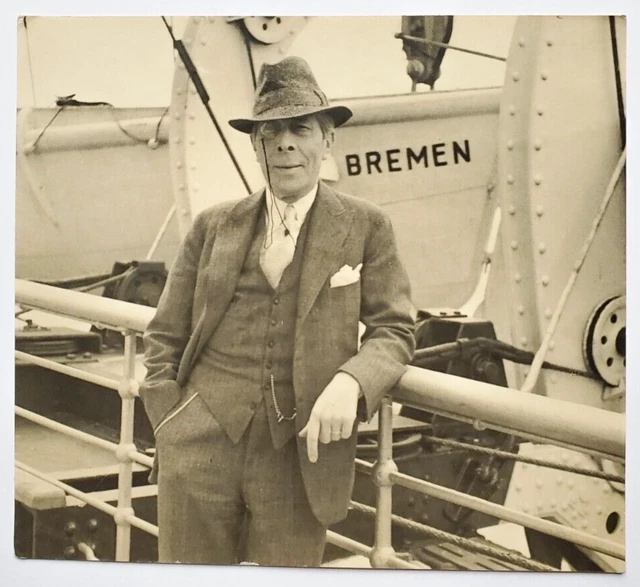 FOTOGRAFIE VINTAGE PORTRAIT Georg Arlis Auf Der Bremen Richard ...