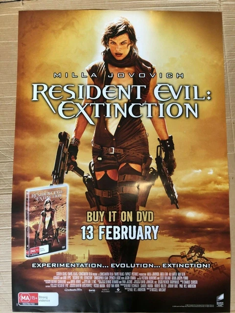 RESIDENT EVIL & Extinction " DVD Release Original Promotional Poster ...