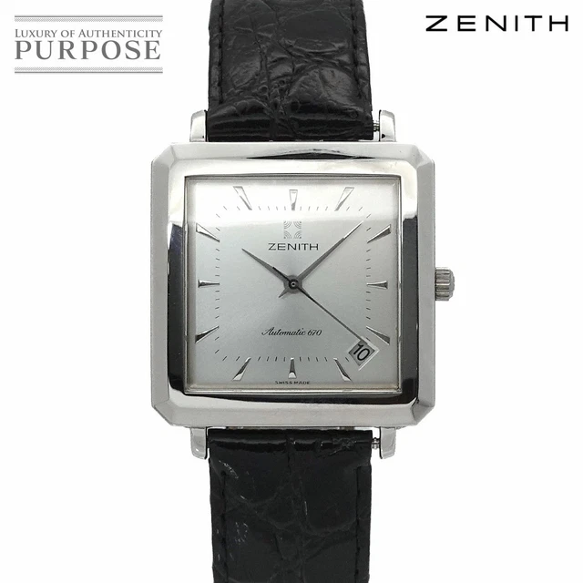 ZENITH CLASS ELITE 90 01 0100 670 Men Wristwatch Date Silver AT Watch £ ...