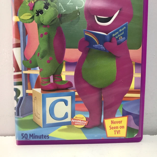 BARNEY ABC’S & 123’s VHS Video Tape Sing-Along Songs ActiMates Let’s ...