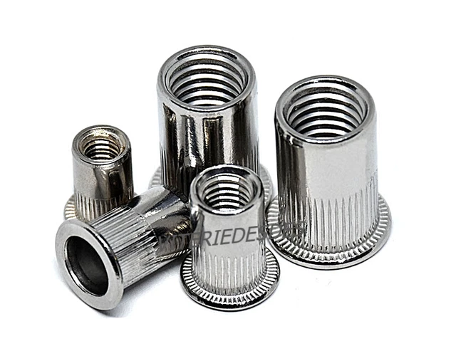 INSERTI RIVETTI FILETTATI M3 M4 M5 M6 M8 M10 Acciaio Inox Testa ...