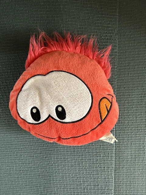 DISNEY CLUB PENGUIN Red Puffle 8” Inch Large Plush Cushion Soft Toy £14 ...