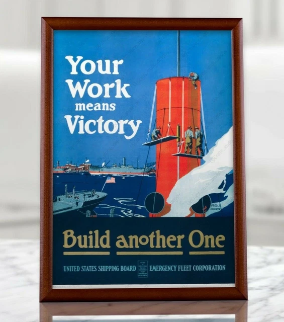 WW1 US NAVY Propaganda Poster Reproduction, WWI American Memorabilia ...