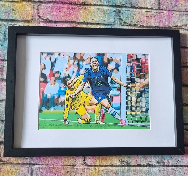 CHELSEA WOMEN FA Cup 2023 winners Sam Kerr pop art tribute football ...