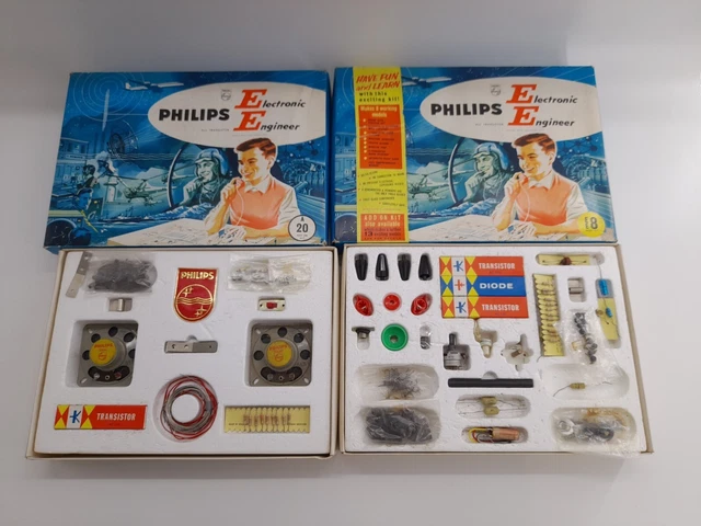 PHILIPS ELECTRONIC ENGINEER, two sets, EE8 basic kit and A20 expansion £155.99 - PicClick UK