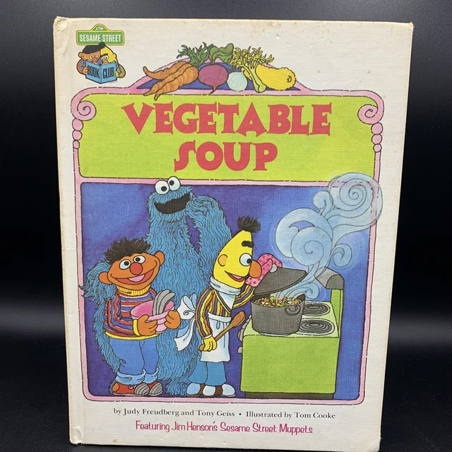 VINTAGE SESAME STREET Book Club Jim Henson's Muppets Vegetable Soup ...