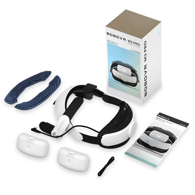 BOBOVR M2 PRO Head Strap for Meta/Oculus Quest 2 B2 Battery Pack Power ...