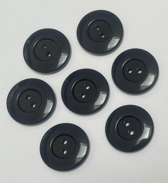 10 DARK DARK Blue Shirt Buttons 28mm Acrylic Button D38-38 Aussie ...