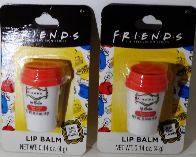 2 FRIENDS TV Series Lip Balms In Mini Coffee Cup BLACK COFFEE Flavored ...