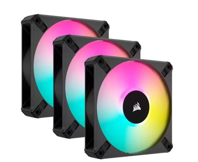 CORSAIR AR120, 120MM iCUE ARGB Fan, ARGB-compatible, Triple Pack PWM ...
