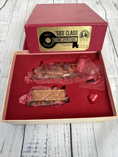 KEY IMPORTS 583 Class 2-8-0 HO Brass Consolidation Locomotive Engine W ...