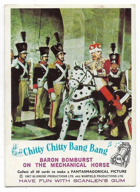 1969 SCANLENS CHITTY Chitty Bang Bang (48) Baron Bomburst On The ...