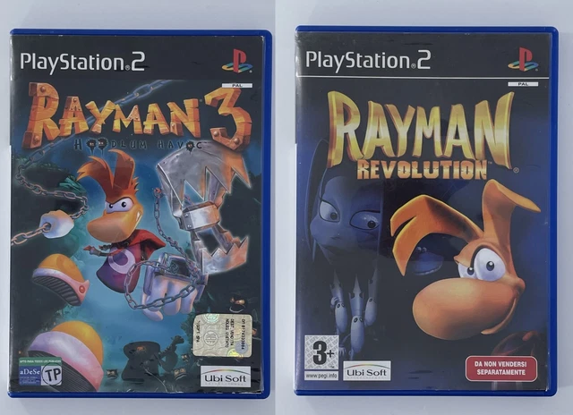 RAYMAN 3 + REVOLUTION Playstation 2 PS2 Italiano ITA gioco videogioco ...