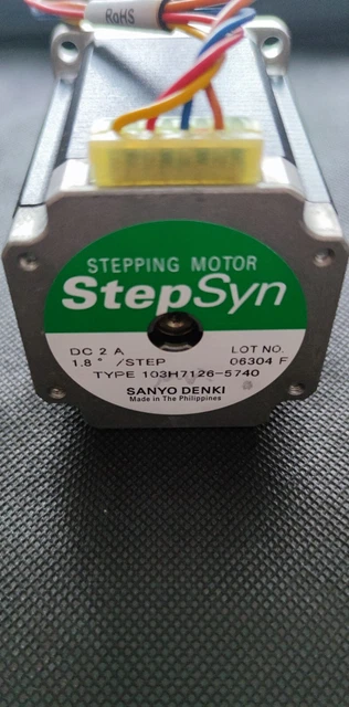 SANYO DENKI, STEPPING Servo Motor, 103H7126-5740, Step-Syn, Warranty £ ...