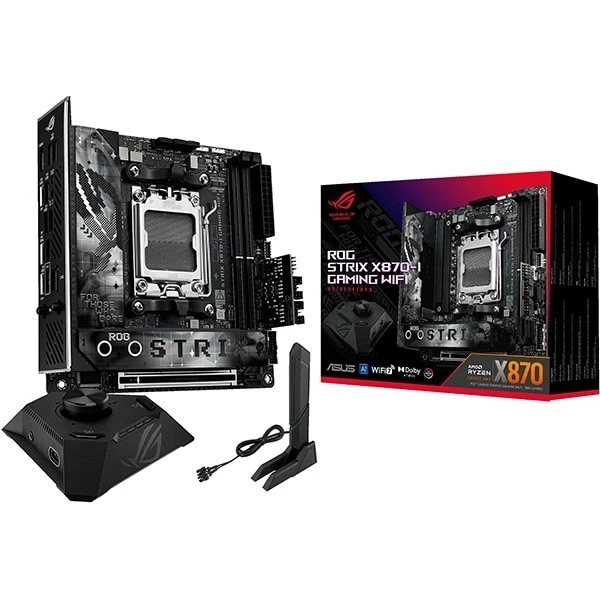 ASUS ROG STRIX X870-I GAMING WIFI Mini-ITX Motherboard with AMD X870 ...