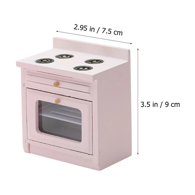 FURNITURE MODEL MINIATURE Stove Dollhouse Appliances Kitchen Miniatures ...