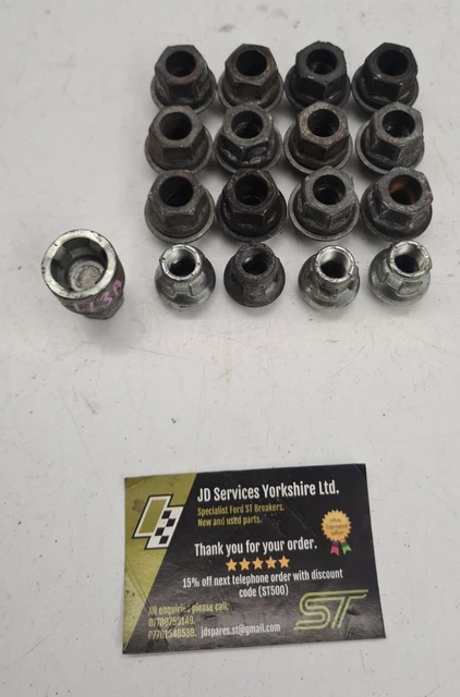 FORD FIESTA MK6 Focus Fusion Mk1 Locking Wheel Nuts With Key 4 Stud ...