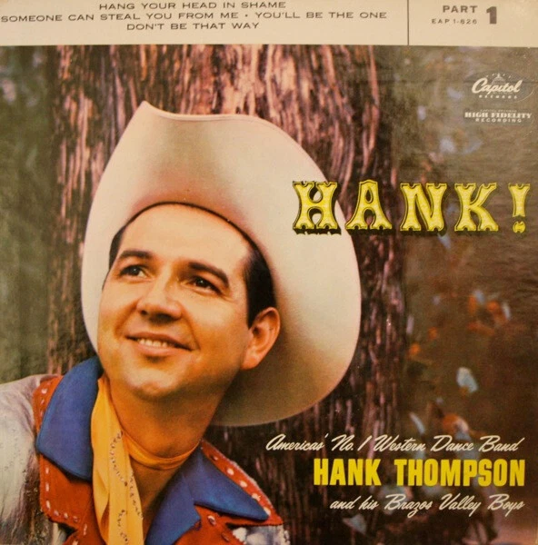 HANK THOMPSON AND His Brazos Valley Boys Hank! (Part 1) Vinyl Single ...