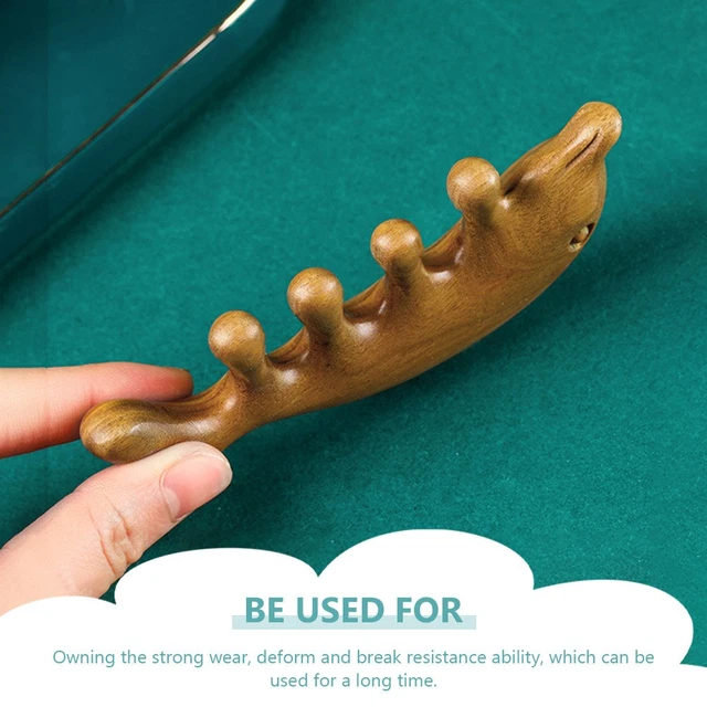 SANDALWOOD SCALP MASSAGER Multi-use Combs Hairdressing Tool Head $21.07 ...