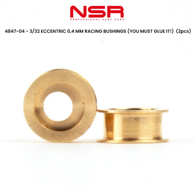 NSR 3/32 ECCENTRIC 0.4mm Racing Bushings 2pcs 1:32 NSR4847-04 $20.66 ...