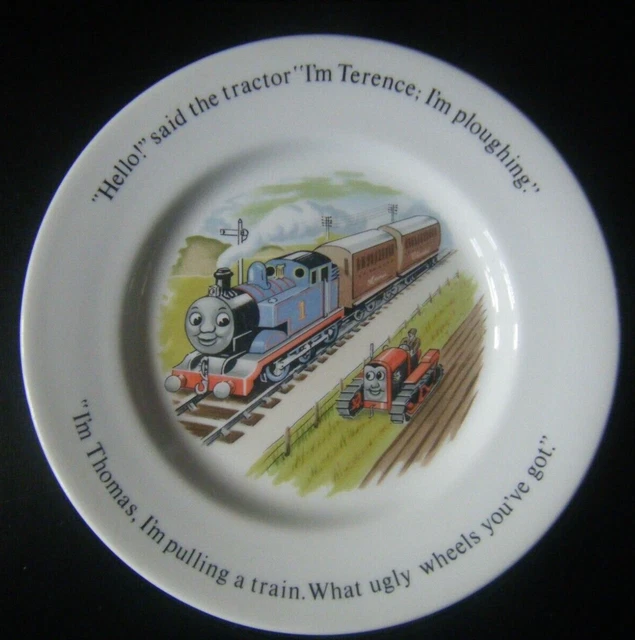 WEDGWOOD VINTAGE THOMAS The Tank Engine Plate Thomas & Terence Design ...