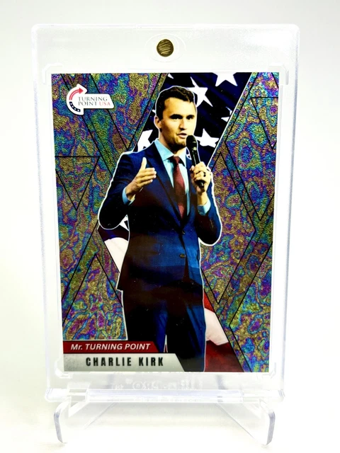 CHARLIE KIRK MARBLE "Mr Turning Point" Custom Card /3 TCM 2025 READ £ ...