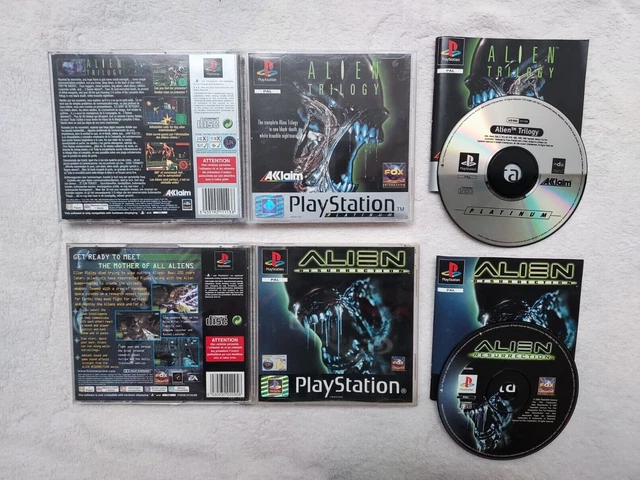 ALIEN RESURRECTION + TRILOGY Playstation PS1 RARE Game BUNDLE BOXED CIB ...