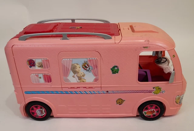 BARBIE PINK MOTORHOME Expanding Dream Camper Van Mattel 2016 24”(H1/19 ...