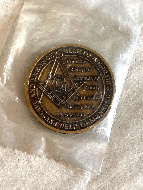 1994-1995 MASONIC COIN Grand Master Masons Pennsylvania George ...