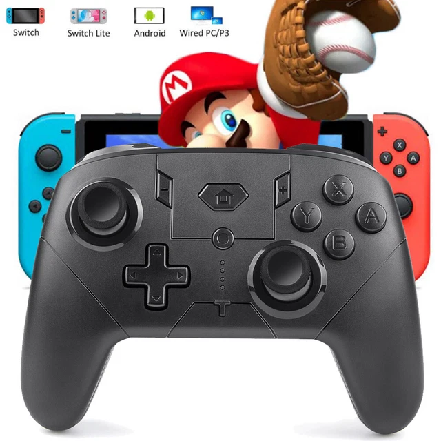 BLACK PRO CONTROLLER Wireless Gamepad for Nintendo Switch/Lite/Oled ...
