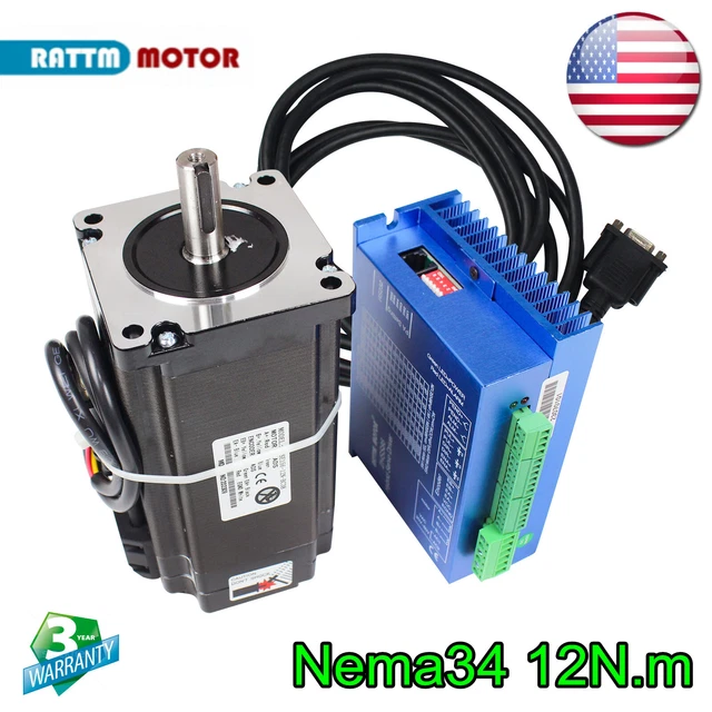 CNC NEMA 17 Hybrid Servo Driver And Nema 17 0.55N.m Closed Loop Stepper ...