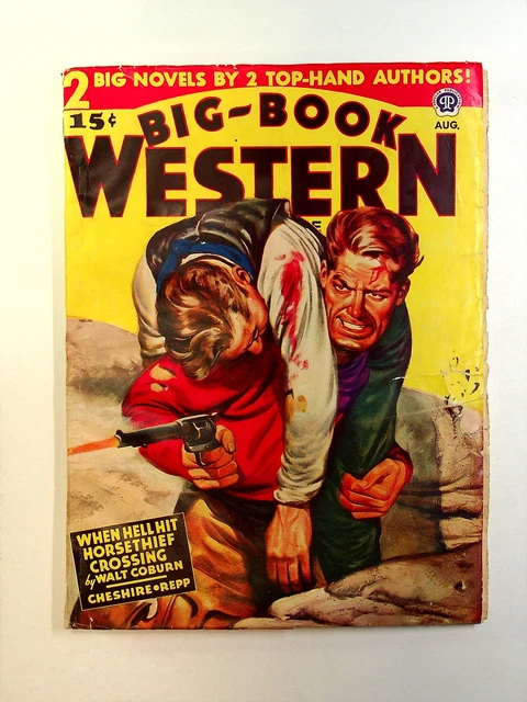 BIG BOOK WESTERN Magazine Big-Book Western Pulp Aug Vol. 18 #2 GD/VG 3. ...