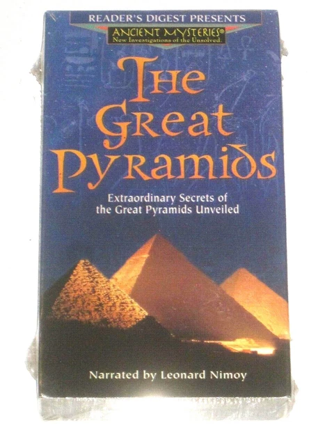ANCIENT MYSTERIES THE Great Pyramids Readers Digest VHS Leonard Nimoy ...