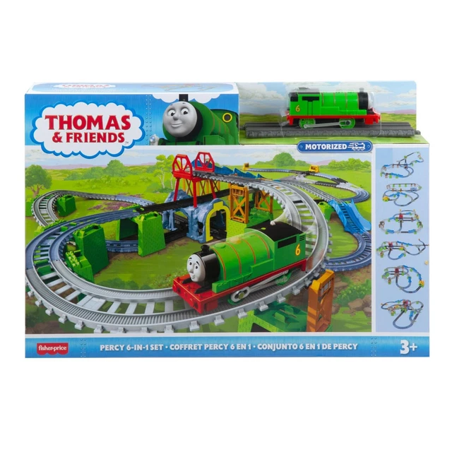 THOMAS & FRIENDS Track Master Percy 6-in-1 Builder Train Set £24.99 ...
