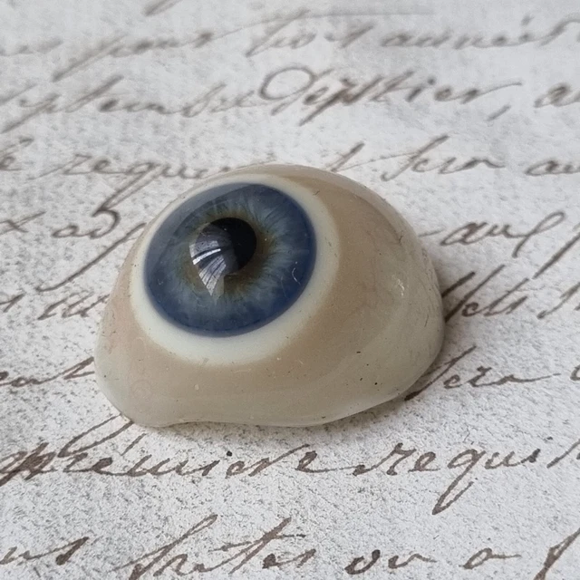 OEIL ANCIEN EN Verre Ophtalmologie Cabinet Curiosité Antique Glass Eye ...